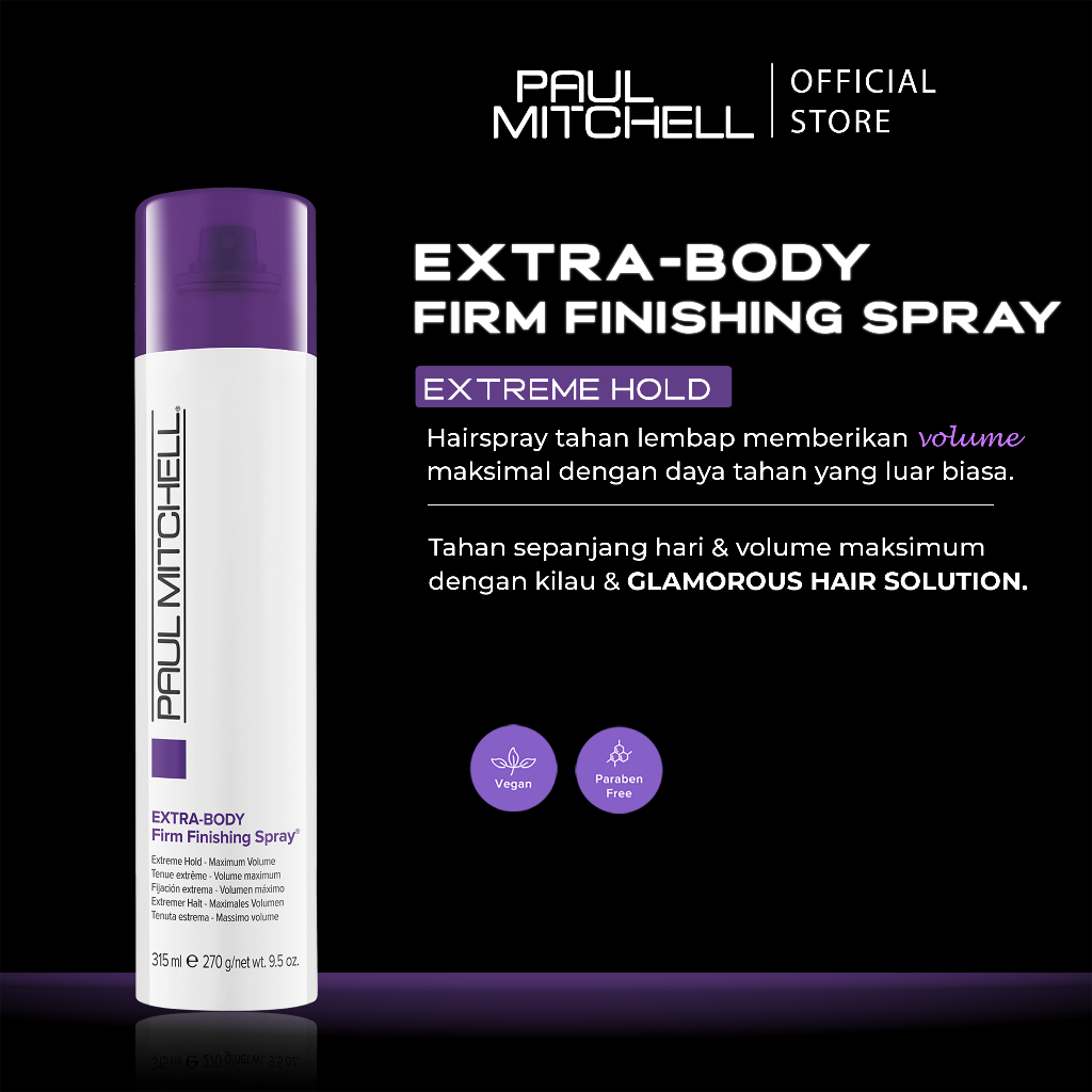 Jual Paul Mitchell Extra Body FIRM Finishing Spray - Hairspray Volume ...