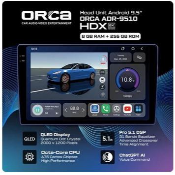 Jual HEAD UNIT ANDROID ORCA HDX SERIES ADR 9510 / HEAD UNIT ORCA HDX 9 ...