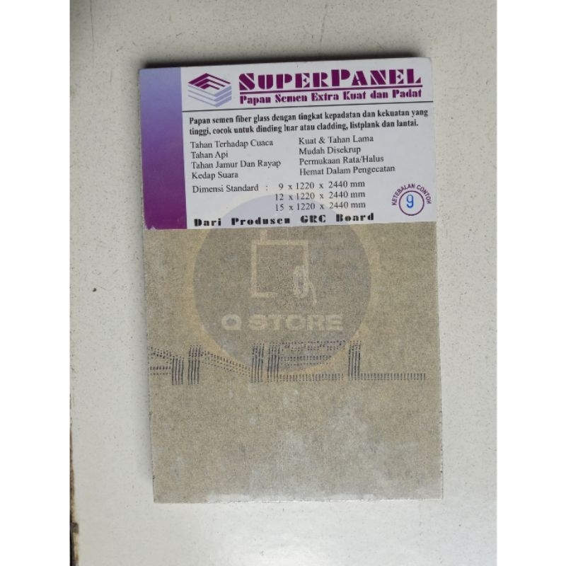 Jual GRC Superpanel 9mm 1220 x 2440 - Facade - Dinding | Shopee Indonesia