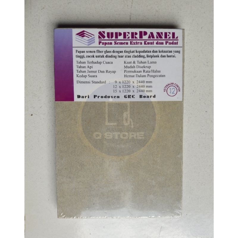 Jual GRC Superpanel 12mm x 1.2m x 2.4m | Shopee Indonesia