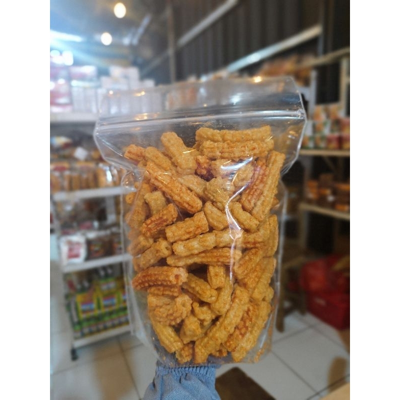 Jual Snack Cemilan Kerupuk Manggar Balado 150g | Shopee Indonesia