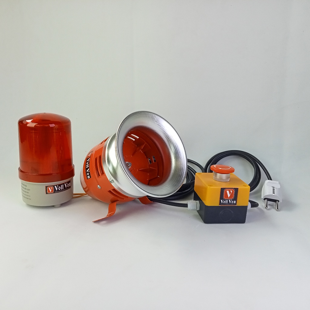 Jual Siren MS390 dengan lampu rotary EMERGENCY ALARM fire alarm SIRINE ...