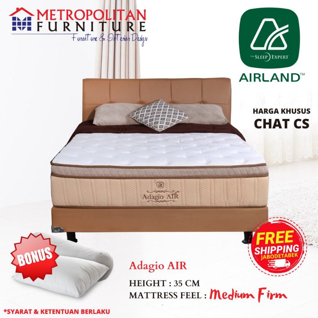 Jual Kasur Springbed Airland Adagio Air Spring bed matras | Shopee ...