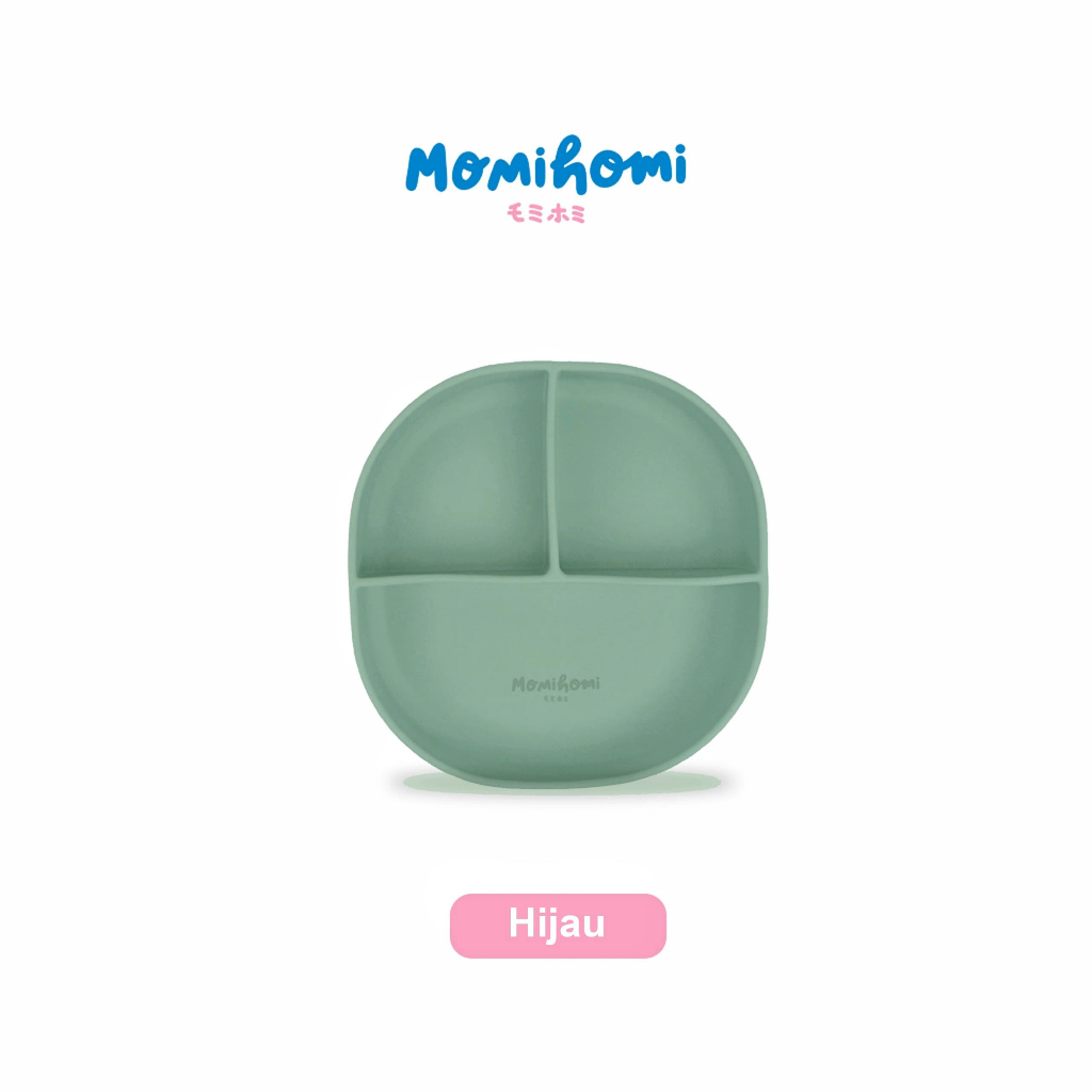 Jual Momi Homi SET MPASI Celemek Piring Sendok Dan Gelas Silicone Baby ...