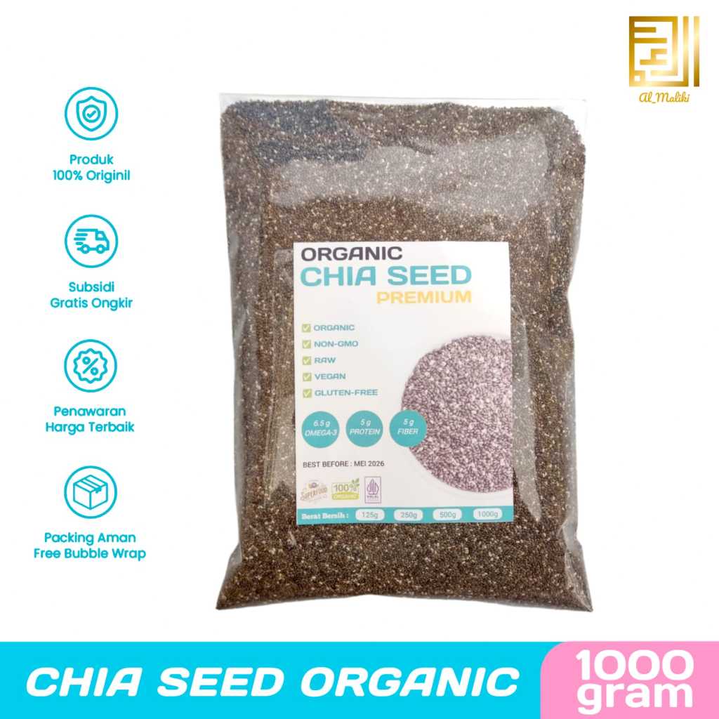 Jual Chia Seed Organic 1kg I Black Chia Seed Mexico | Shopee Indonesia