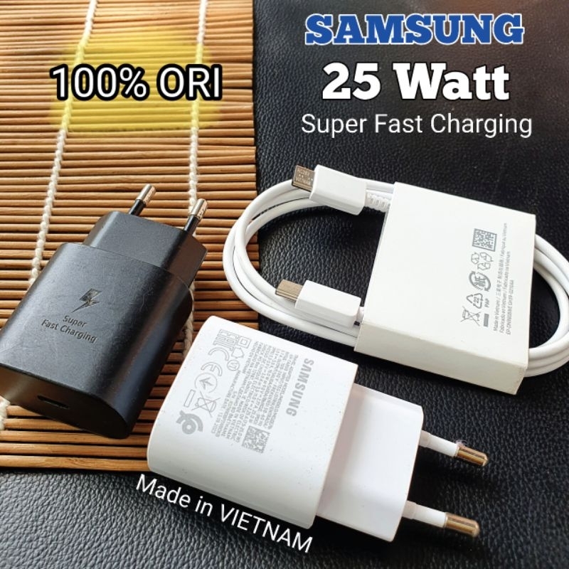 Jual Charger Samsung 25watt Copotan HP Original 100% type C to C Super Fast Charging Not10,S20 ...
