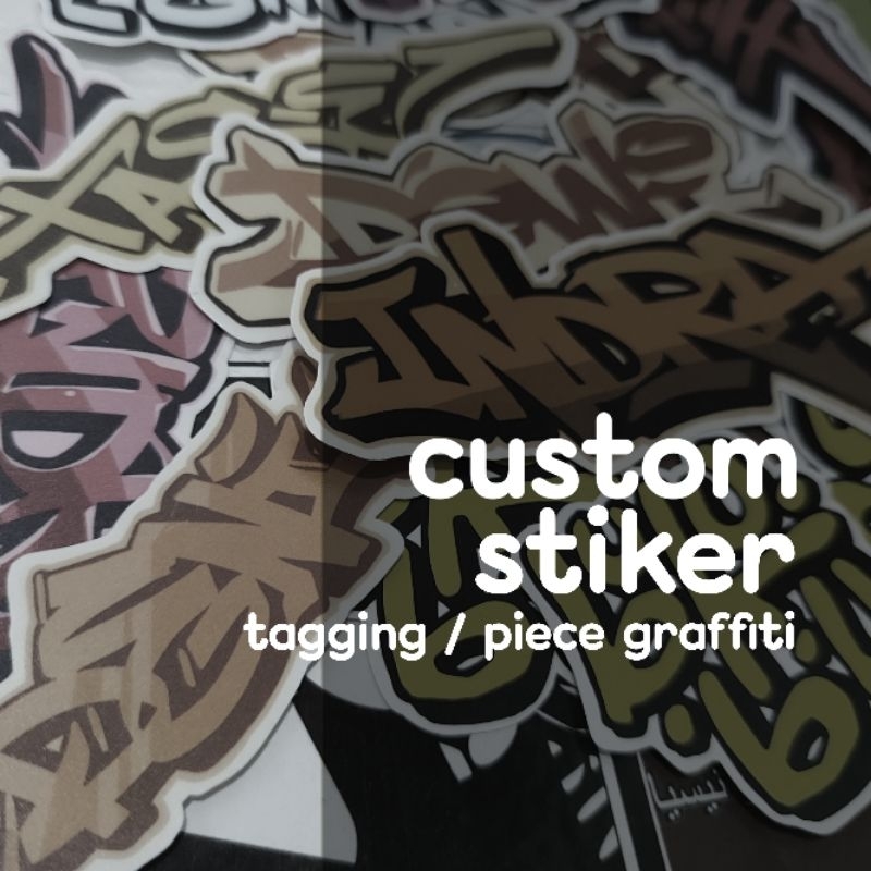 Jual custom stiker tagging, piece graffiti, stiker slap | Shopee Indonesia