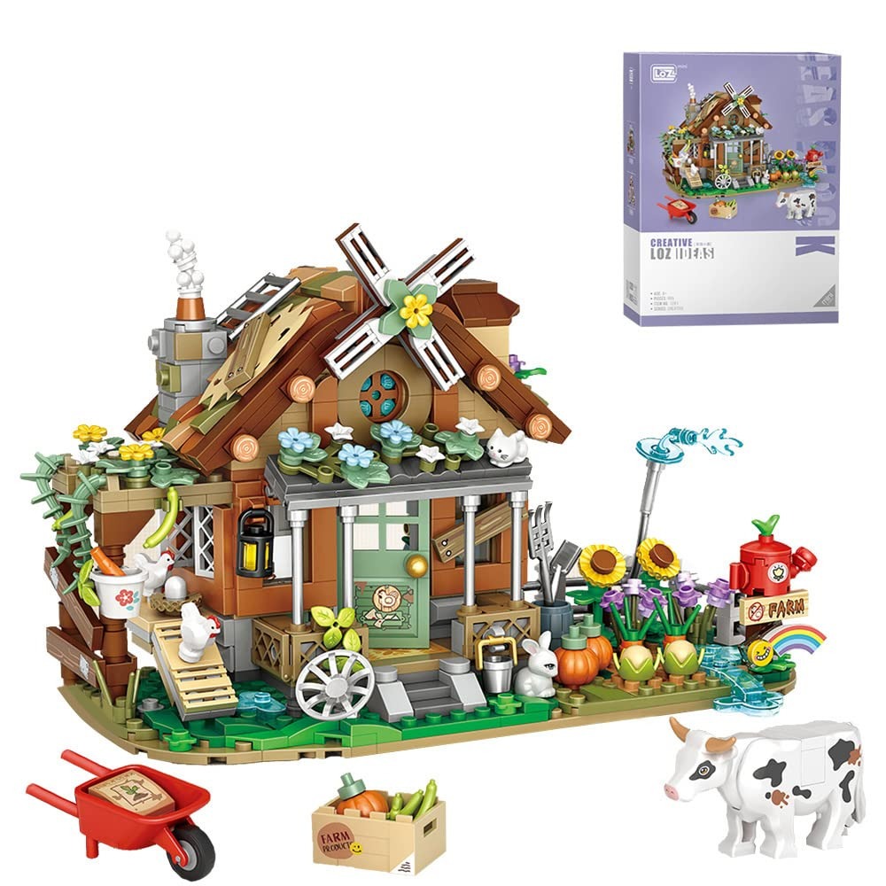 Jual LOZ 1281 Creative Ideas Mini Bricks Farm House Building Blocks ...