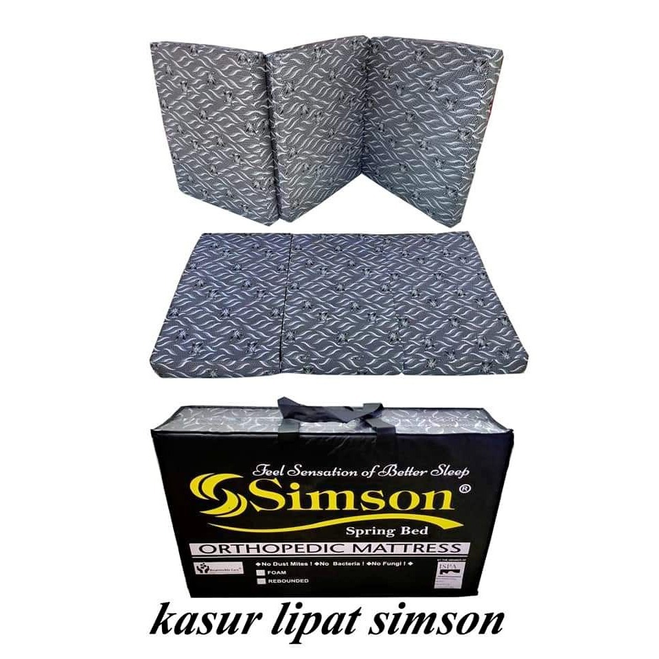 Jual Kasur Lipat Full Busa Single Kasur Lipat Simson 190 x 90 x 10cm ...