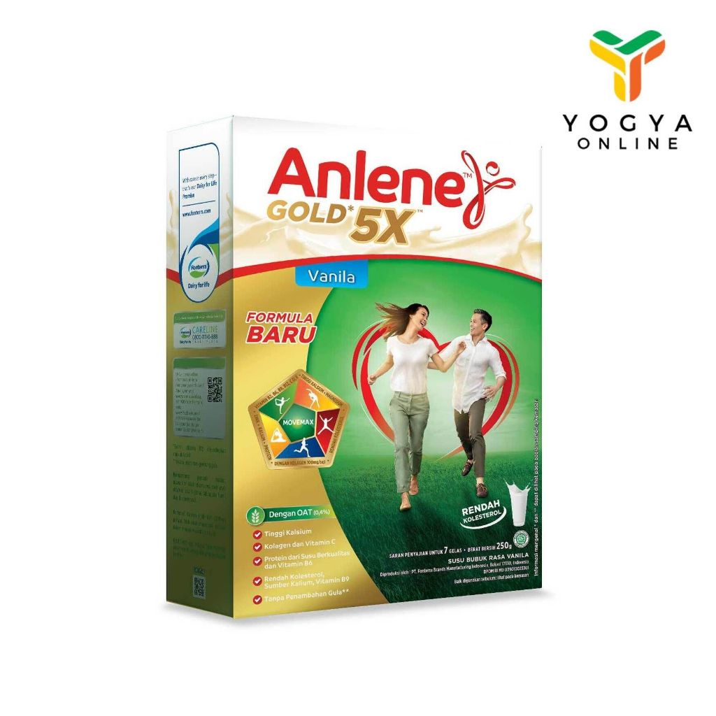 Jual Anlene Box Gold Vanila 250 Gram Susu Bubuk | Shopee Indonesia