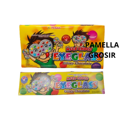 Jual PERMEN VIRAL KACAMATA MEGA CHOCO COKLAT ISI 40 PCS | Shopee Indonesia
