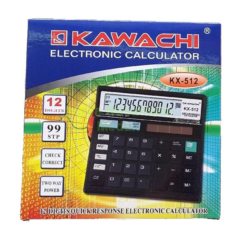 Jual KAWACHI DIGITAL KALKULATOR ELECTRONIC CALCULATOR KX 512 KX 512 12 ...
