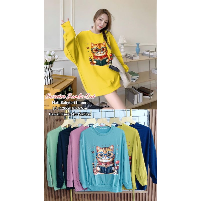 Jual Sweeter Jumbo Gambar Sablon | Shopee Indonesia