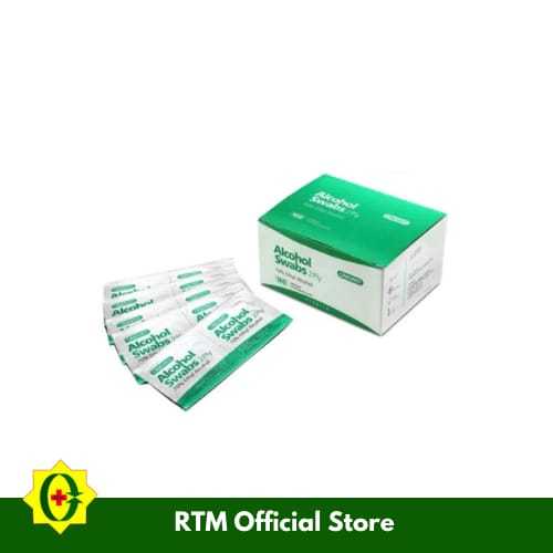 Jual ONEMED Alcohol Swabs Tissue Tisu Alkohol Steril Disinfektan Isi ...