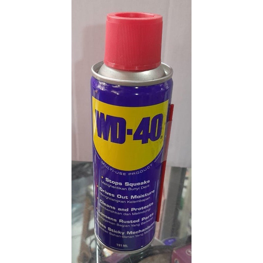 Jual WD40 191ml Cairan Pelumas Anti Karat Semprot 191 ml WD 40 | Shopee Indonesia
