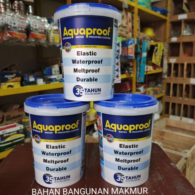 Jual AQUAPROF CAT PELAPIS ANTI BOCOR WATERPROOF 1 KG | Shopee Indonesia