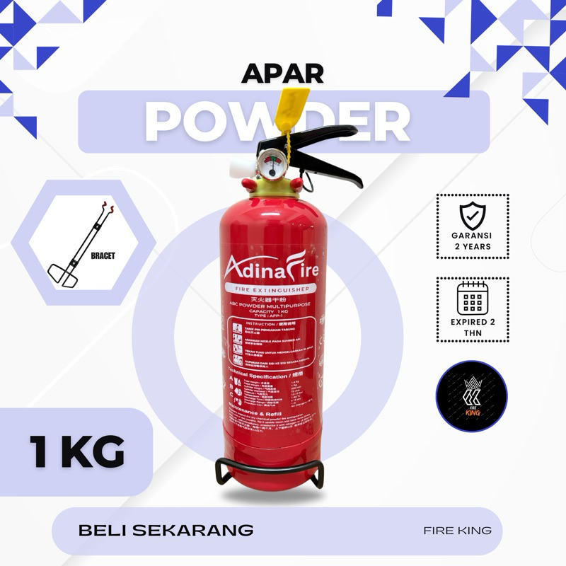 Jual Apar pemadam 1 kg Powder Adina Fire | Shopee Indonesia
