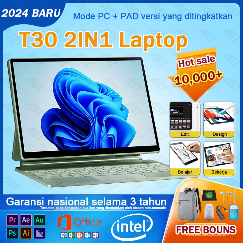 Jual CNAST - Laptop 2in1 mini touchscreen baru ORI Ram16+512GB SSD 12.7 ...