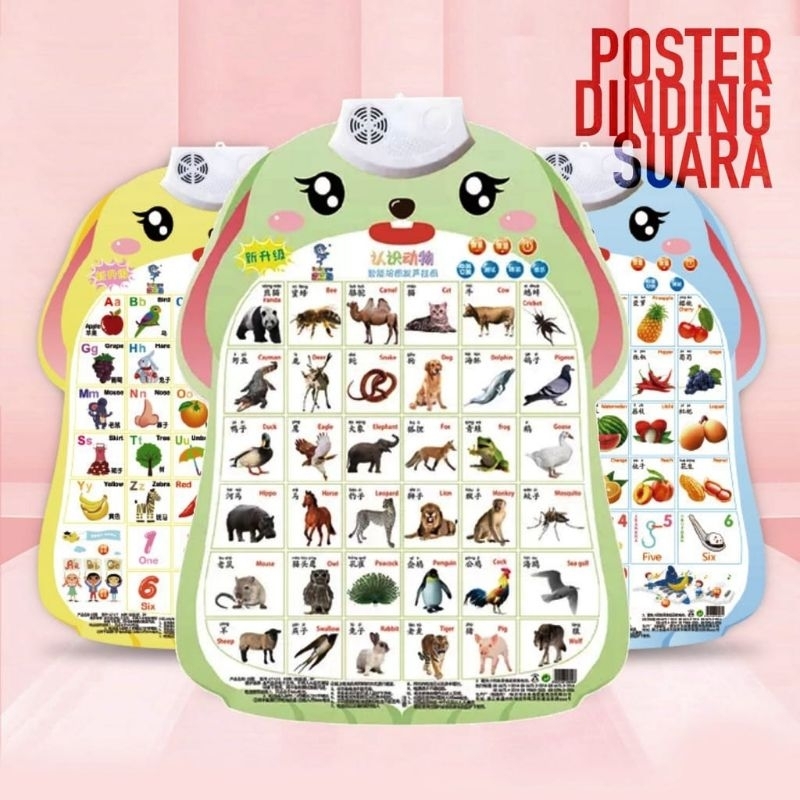 Jual mainan poster suara cocok untuk belajar anak bersuara | Shopee ...