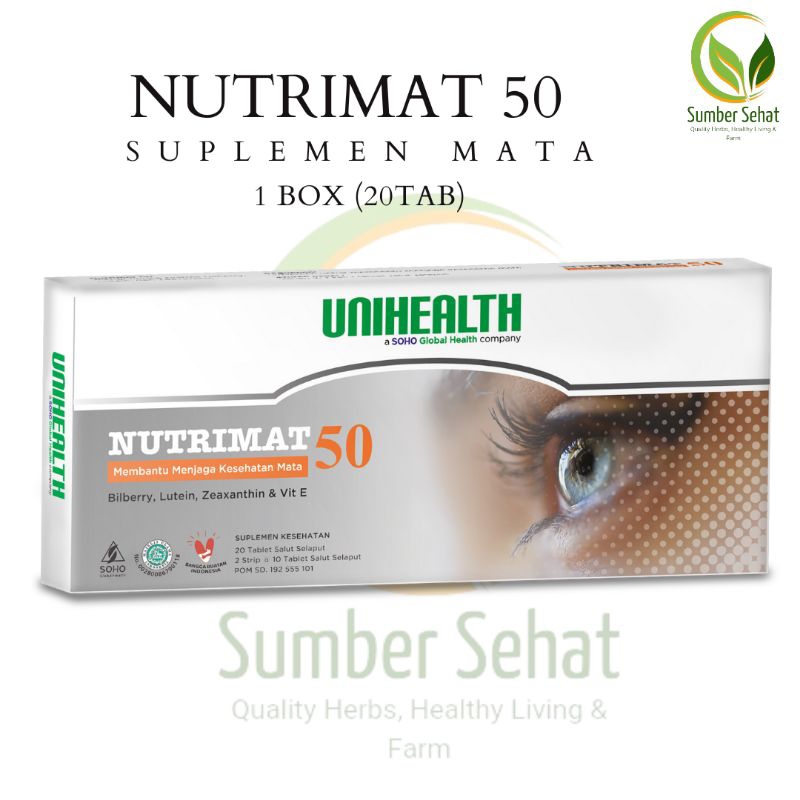 Jual Nutrimat 50 tablet Suplemen Mata | Shopee Indonesia