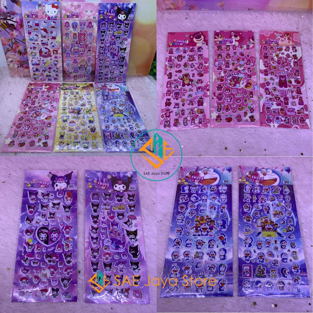 Jual (KECIL-KECIL) STICKER TIMBUL 3D KECIL MOTIF KUROMI LOTSO DORAEMON ...