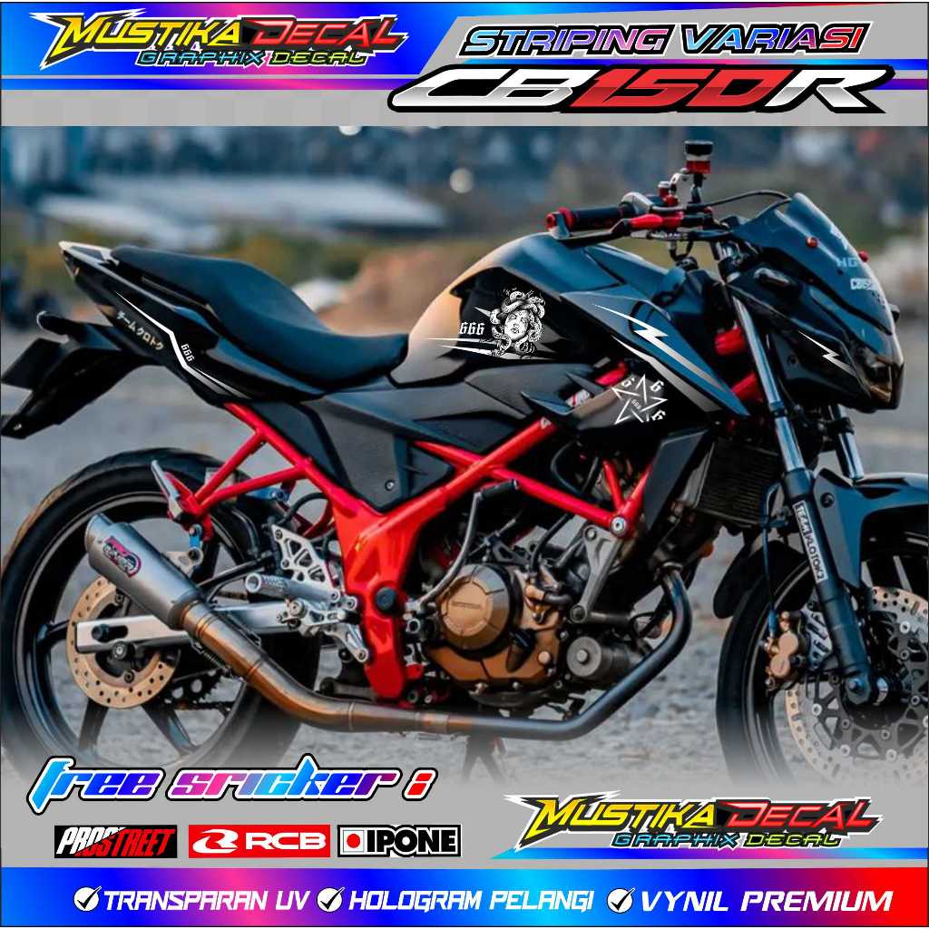 Jual STRIPING VARIASI HONDA CB 150R MEDUSA / STICKER LIST MOTOR HONDA ...