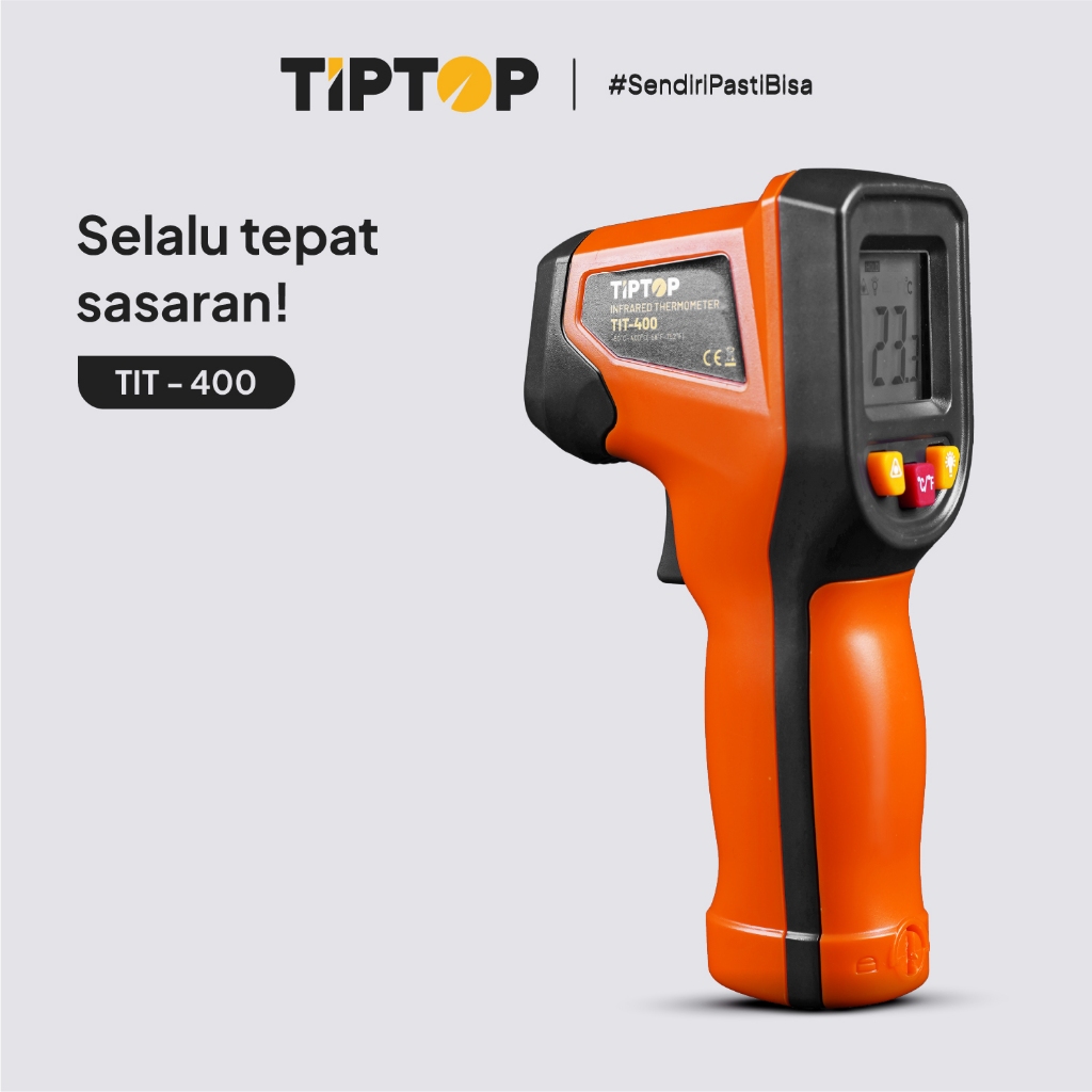 Jual TIP TOP TIT-400 Digital Non-Contact Infrared Thermometer | Shopee ...