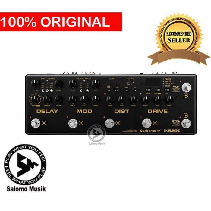 Jual Multi Efek Gitar Nux Cerberus Integrated Effect & Controller ...