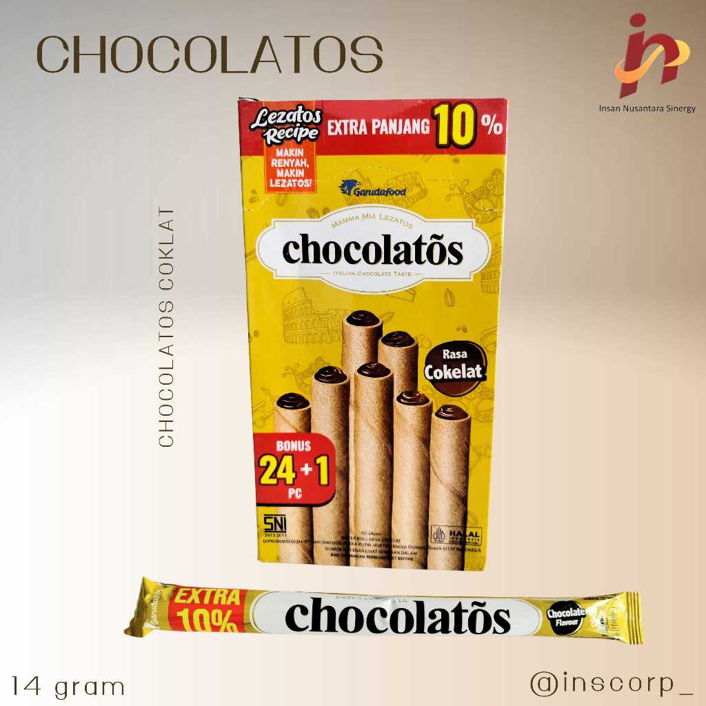 Jual Chocolatos with cream filling 14g/Pack/ 24 Pcs | Shopee Indonesia
