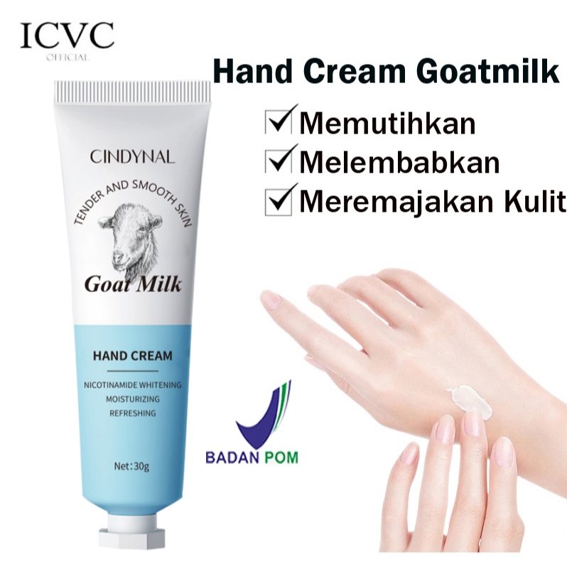 Jual BPOM Cindynal Goat Milk Hand Cream /Niacinamide Whitening Krim ...