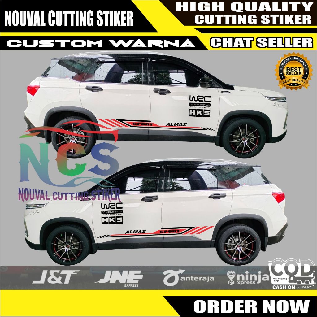 Jual Stiker Sticker Cutting Mobil Lis Variasi Body Samping Wuling Almaz ...