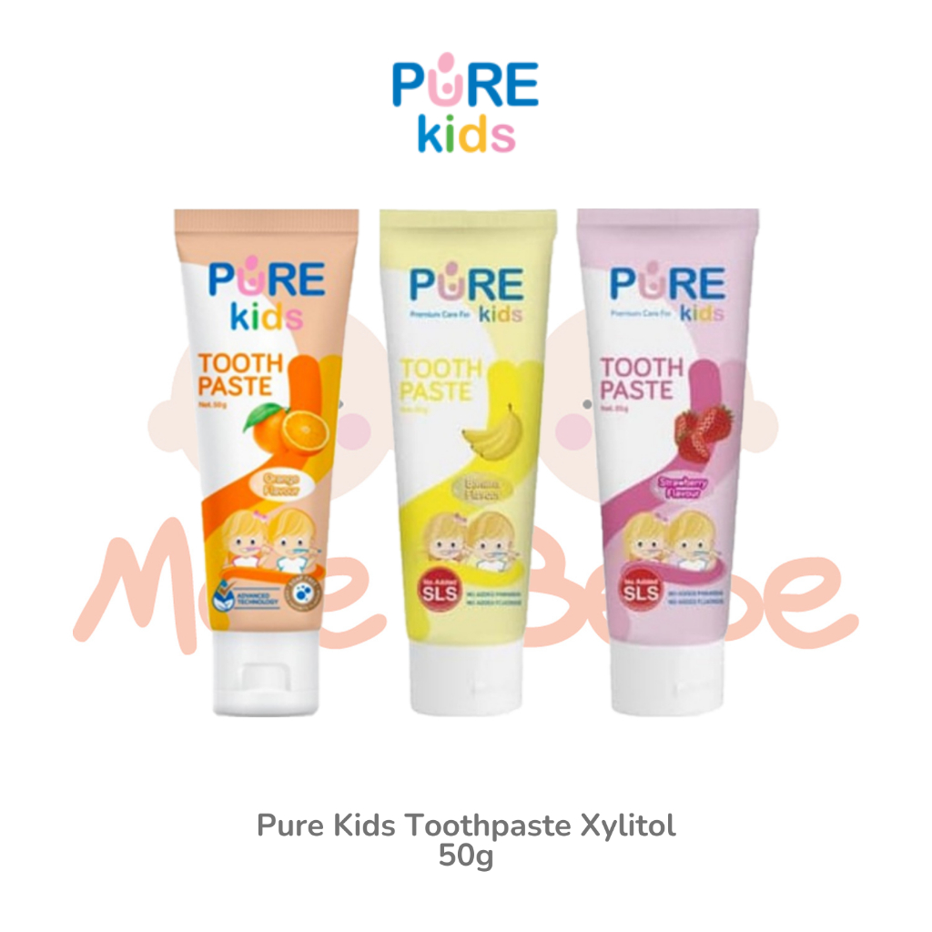 Jual Pure Kids Toothpaste With Xylitol Pasta Gigi Anak Bayi 6m+ 50g ...