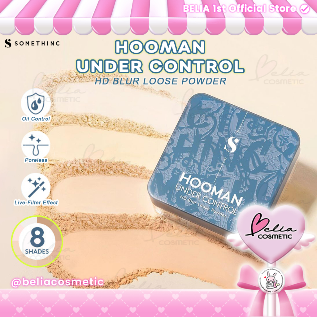 Jual BELIA SOMETHINC Hooman Under Control HD Blur Loose Powder | Bedak ...