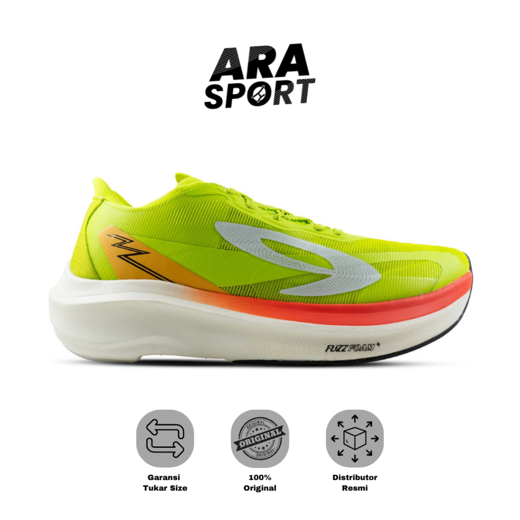 Jual SEPATU LARI 910 ORIGINAL HAZE FUZZ LITE - HIJAU/ORANGE/KUNING ...