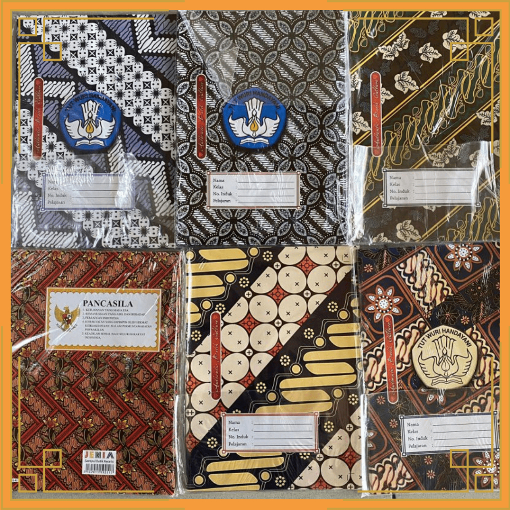 Jual Sampul Kertas Buku Tulis Batik Ukuran Quarto Boxy Jenia 1 Pack
