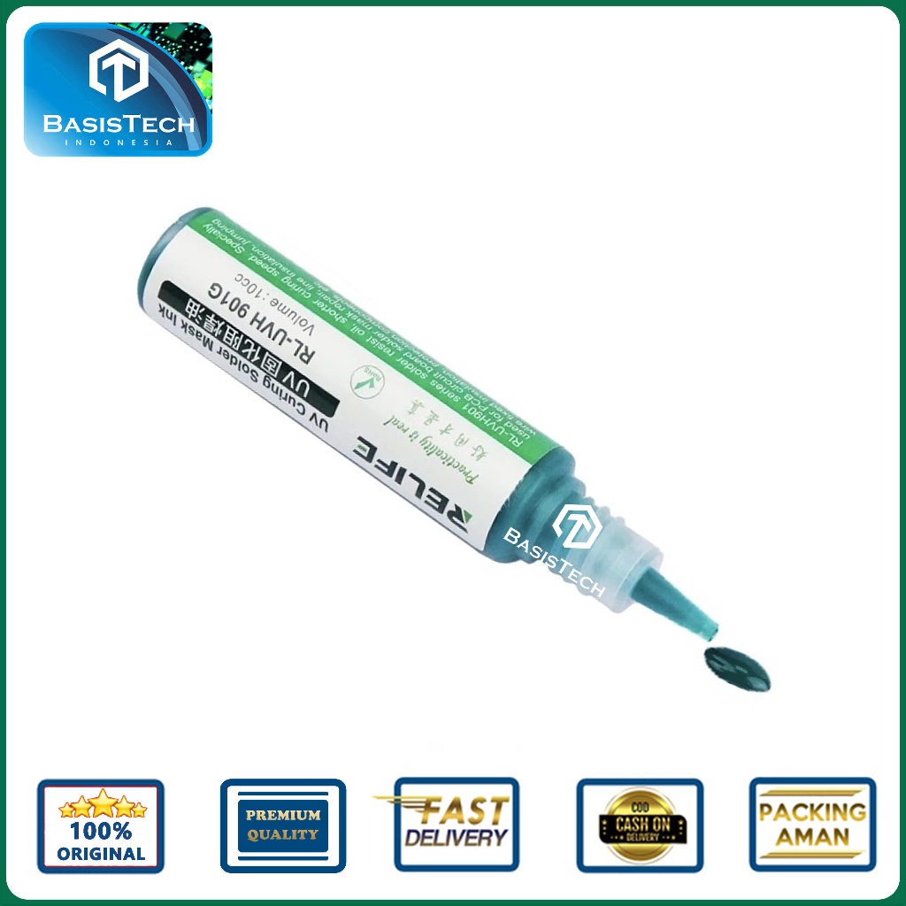 Jual LEM CAT PCB UV CURING SOLDER MASK RELIFE RL-UVH901G ORIGINAL ...