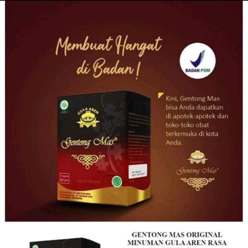 Jual GENTONG MAS MINUMAN HERBAL GULA AREN/gENTONG MAS /GULA AREN ...