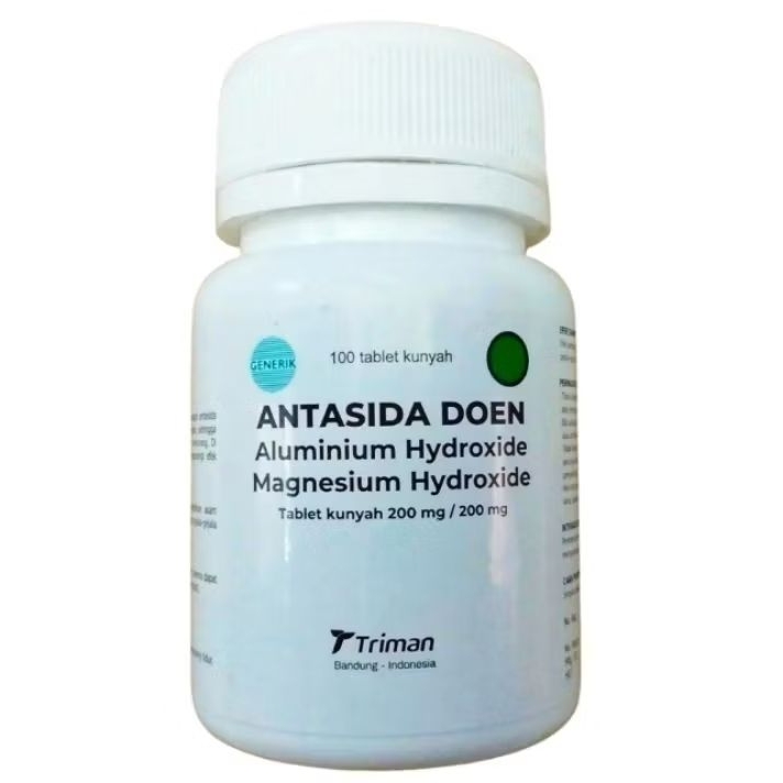 Jual ANTASIDA DOEN - TRIMAN (100's /Botol) | Obat Maag Tablet Kunyah ...