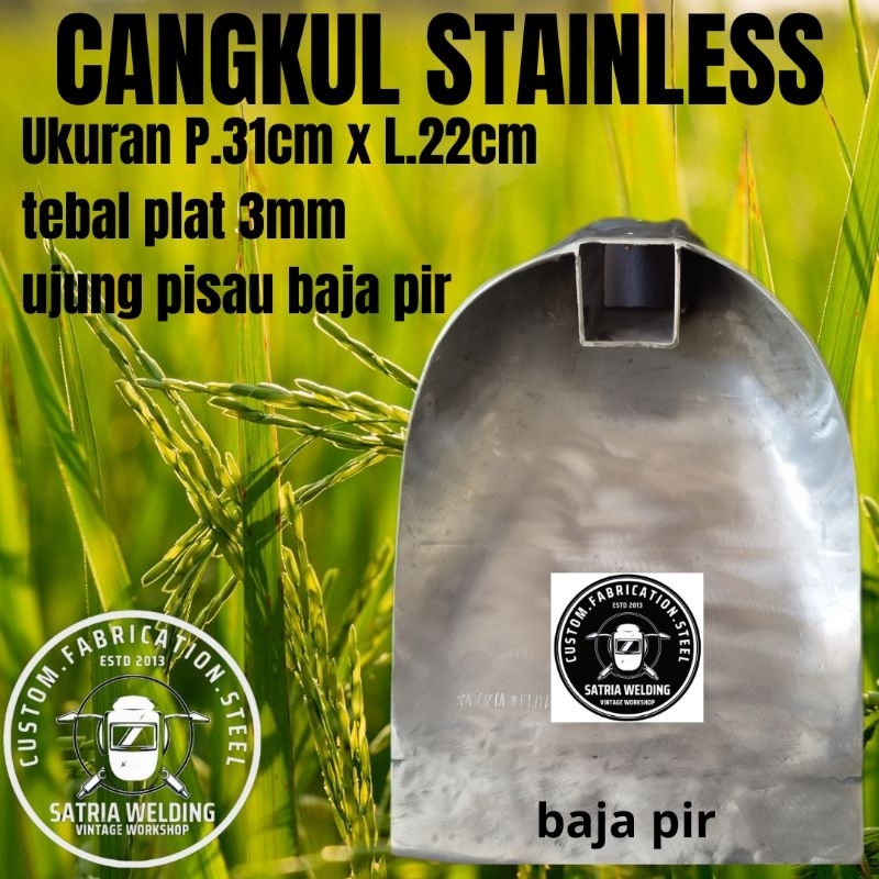 Jual cangkul stainless cadong stainless cangkul sawah cangkul kebun ...