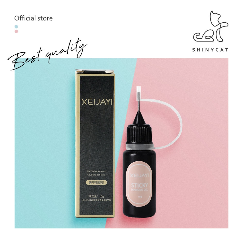 Jual Shinycat 10ml Stuck Drill Glue Nail Pen Lem Kuku Rhinestones Nail Stuck Drill Glue Nail ...