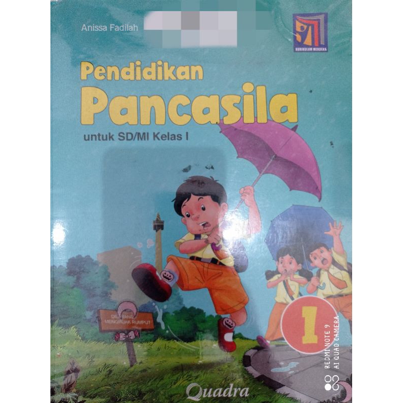 Jual BUKU PENDIDIKAN PANCASILA KELAS 1 SD PENERBIT QUADRA KURIKULUM MERDEKA | Shopee Indonesia