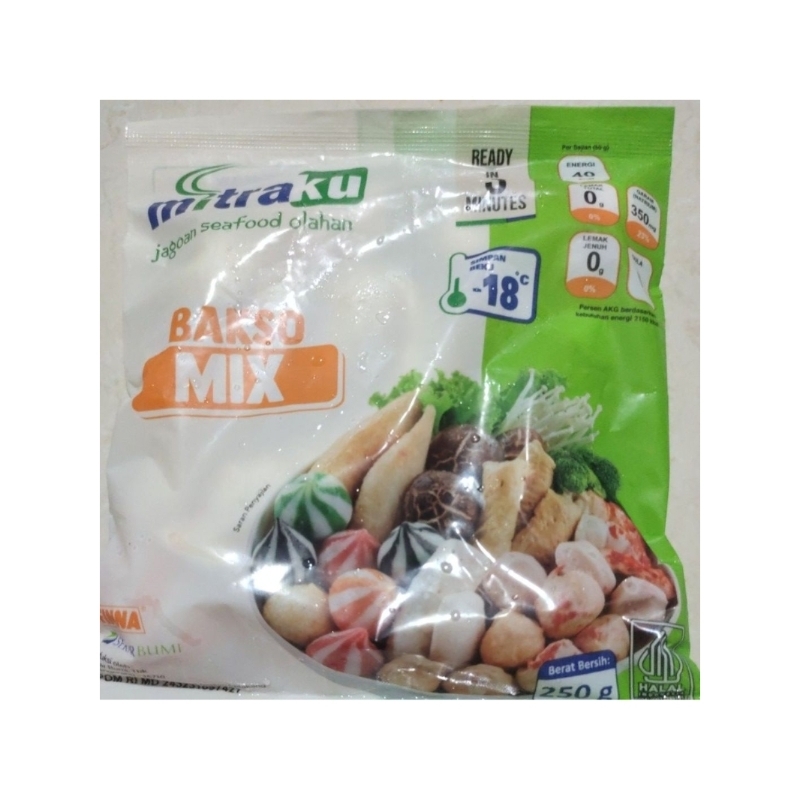 Jual Bakso mix seafood olahan mitraku 250g | Shopee Indonesia