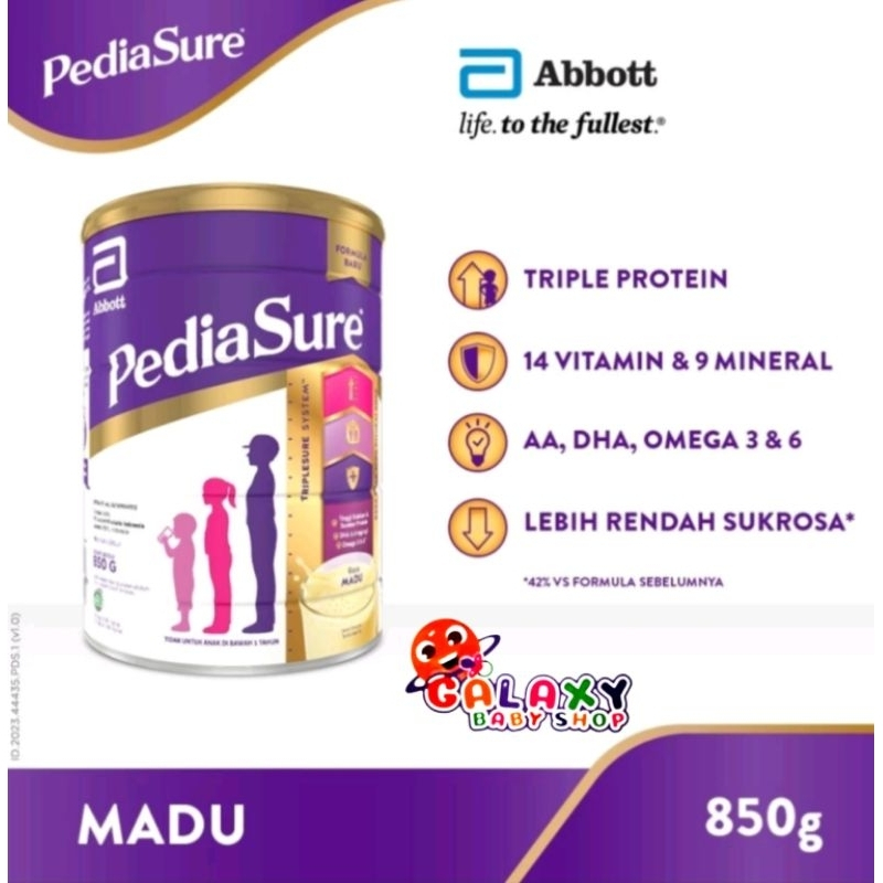 Jual PEDIASURE TRIPLESURE MRI HONEY 850 G (1-10TH) - NUTRISI PERTUMBUHAN SUSU ANAK | Shopee ...