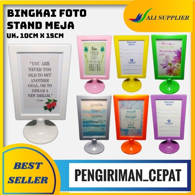 Jual Bingkai foto 2 sisi / Frame bingkai pigura / FRAME POP MEJA / MENU ...