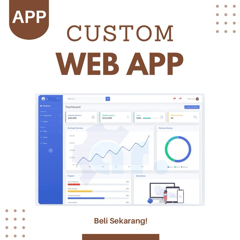 Jual CUSTOM WEB APP / WEB DEVELOPMENT / CI / DLL | Shopee Indonesia