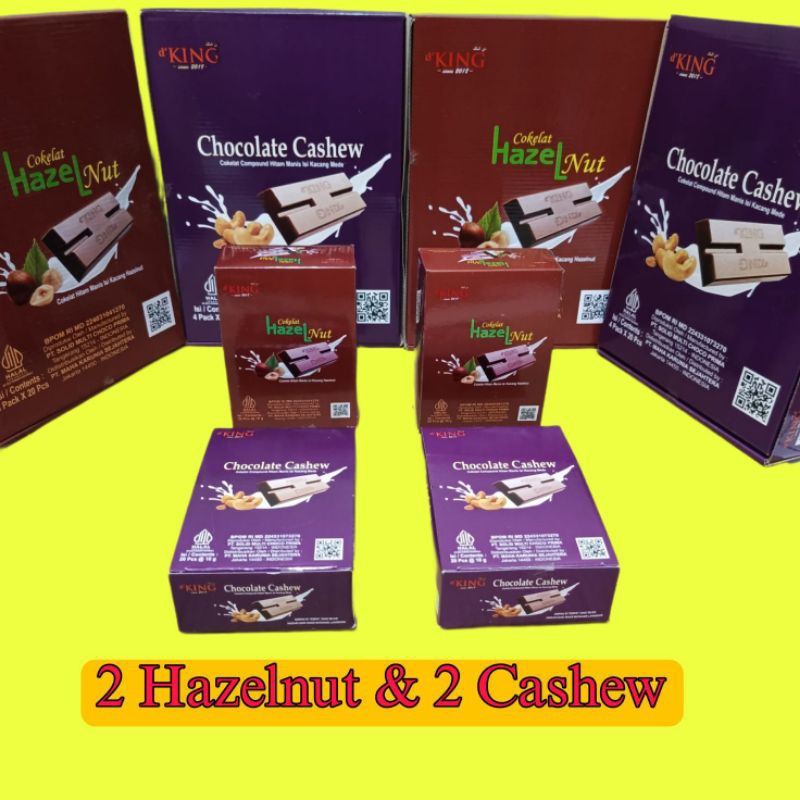 Jual Cokelat Cashew mix Cokelat Hazelnut 1 dus Coklat Hitam Manis d ...
