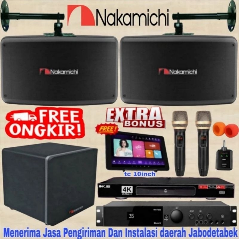 Jual Paket Karaoke NAKAMICHI Synthesis F1 10 inch ( BEST 1) | Shopee Indonesia