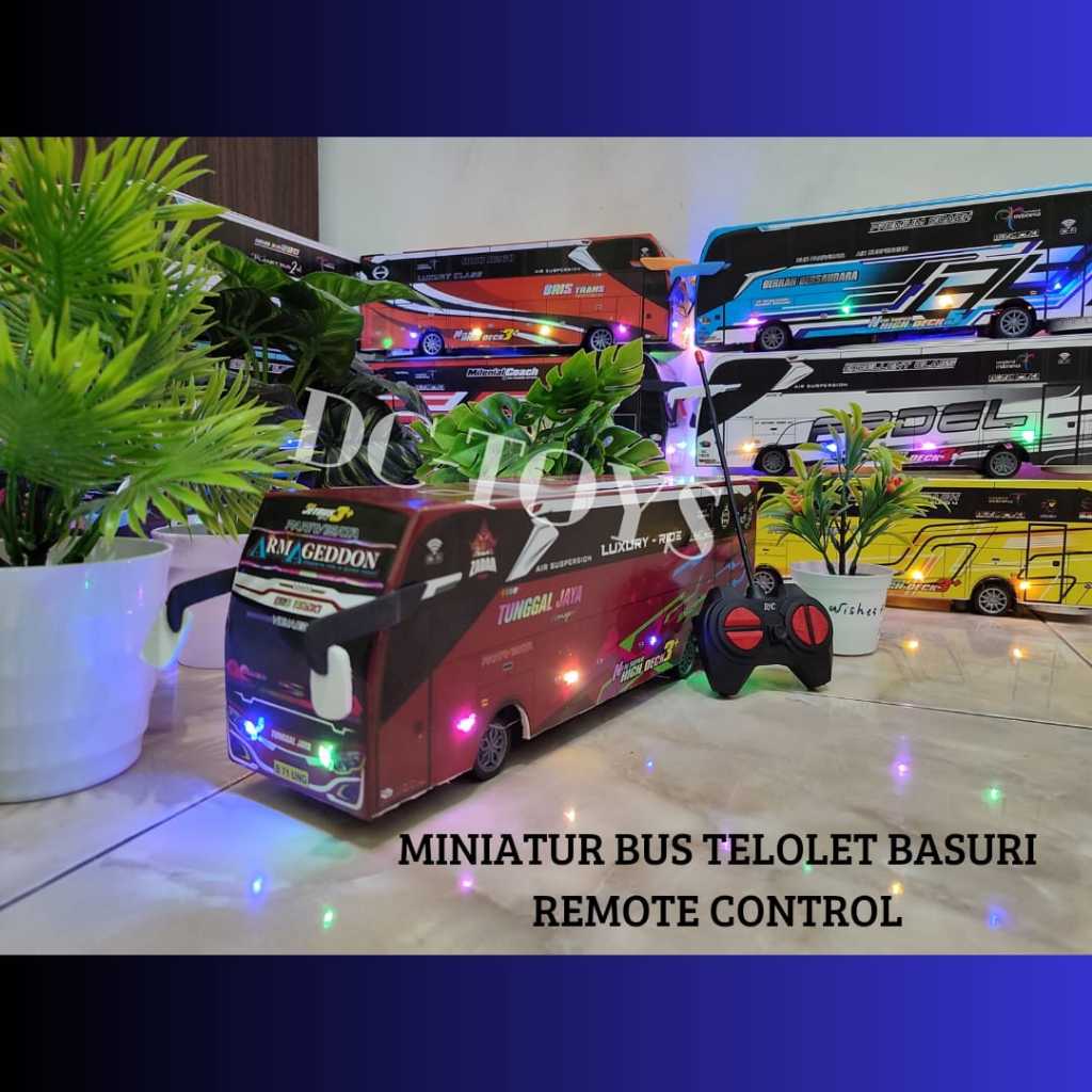 Jual MINIATUR BUS TELOLET BASURI REMOT CONTROL MAINAN ANAK VIRAL ...