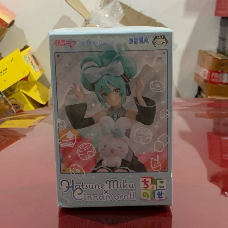 Jual Sega Premium Chokonose Figure Hatsune Miku X Cinnamoroll | Shopee Indonesia