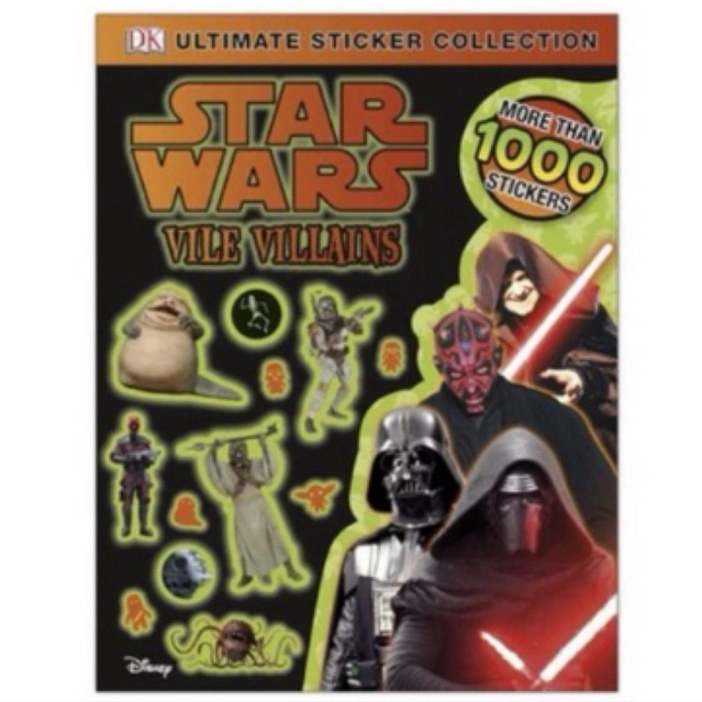 Jual Star Wars Vile Villains Ultimate Sticker Collection | Koleksi ...